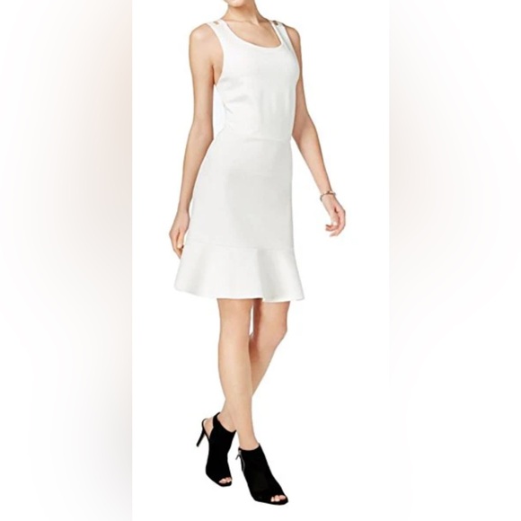 Bar III | Dresses | Bar Iii Ivory Midi Dress | Poshmark